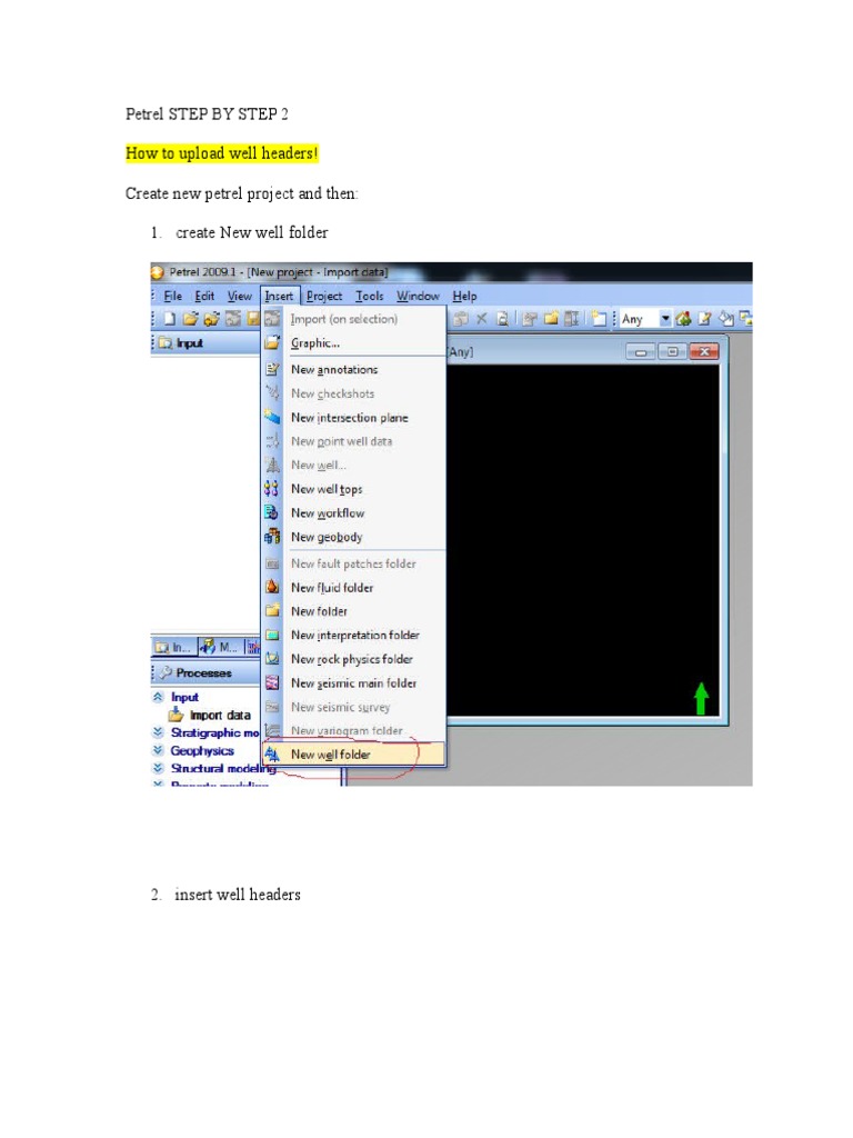 Uploading Well Headers in Petrel | PDF