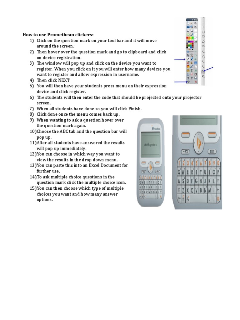 Using Promethean Clickers Effectively | PDF | Operating System Families ...