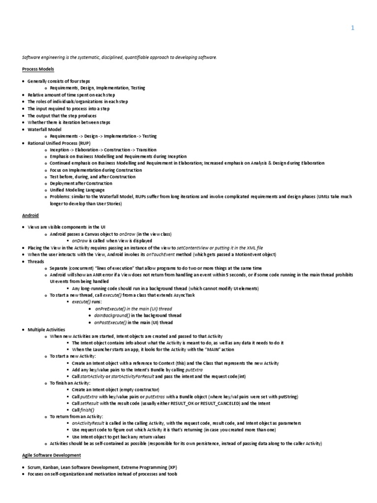Software Engineering Pdf Class Computer Programming Inheritance Object Oriented