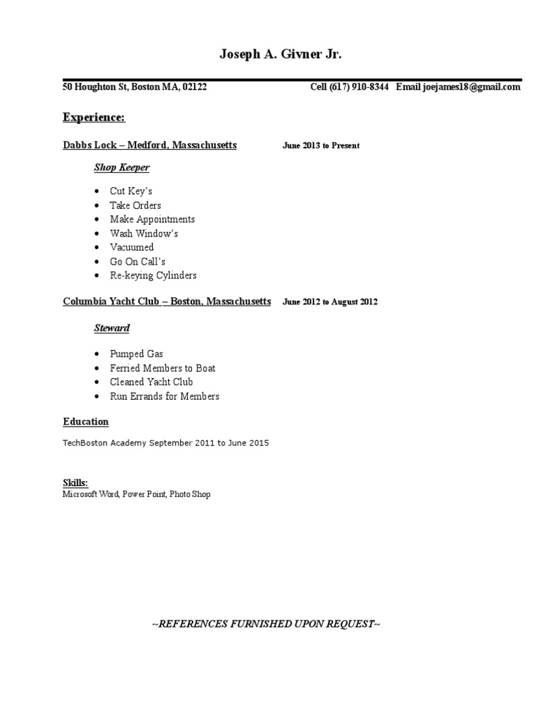 Joseph Resume | PDF