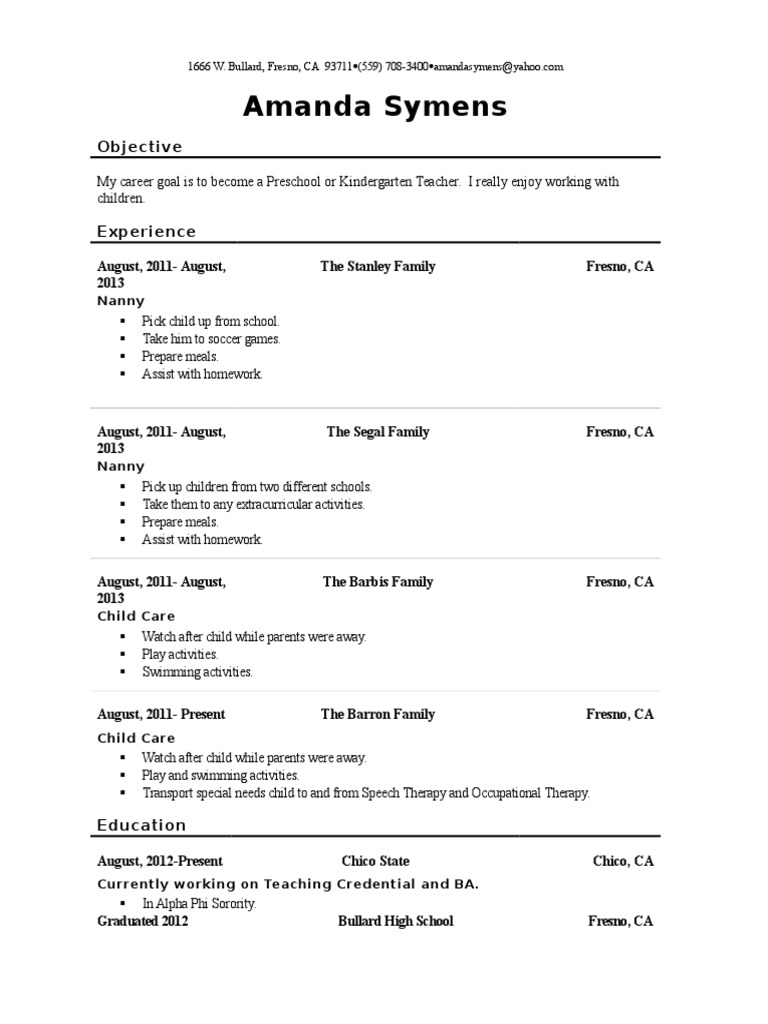 Amanda Resume Final | PDF