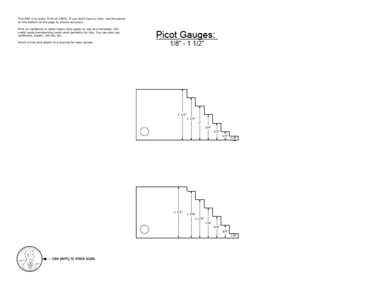 Printable Picot Gauge | PDF