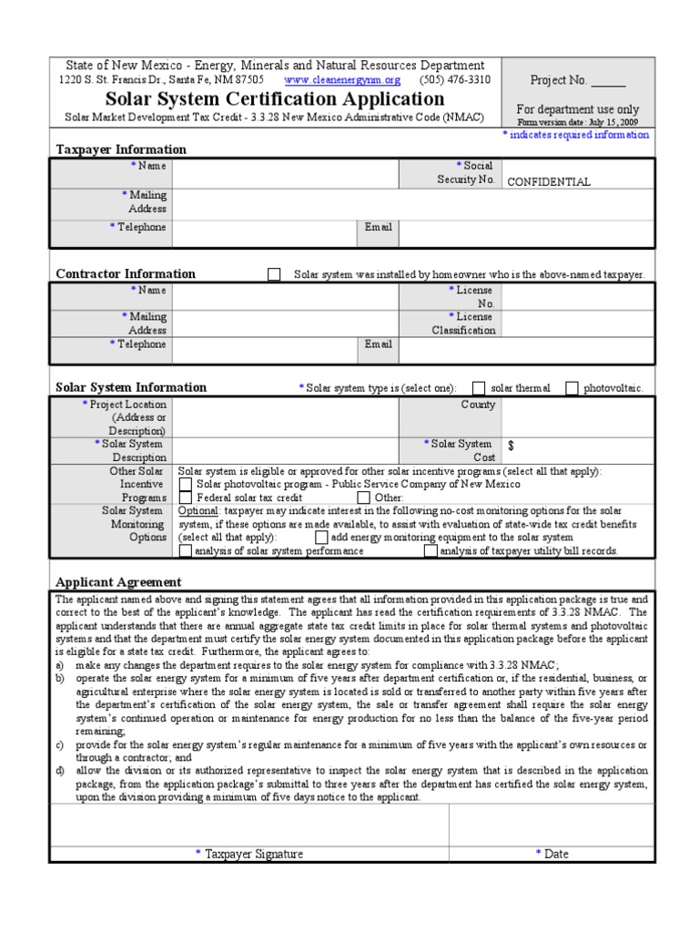 State of New Mexico - Energy, Minerals | PDF | Photovoltaic System ...