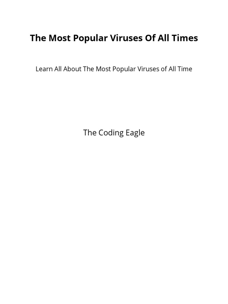 Most Popular Viruses | PDF | Computer Virus | Email