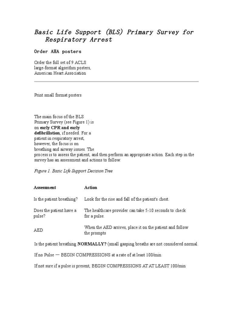 Basic Life Support | PDF | Cardiopulmonary Resuscitation | Cardiac Arrest