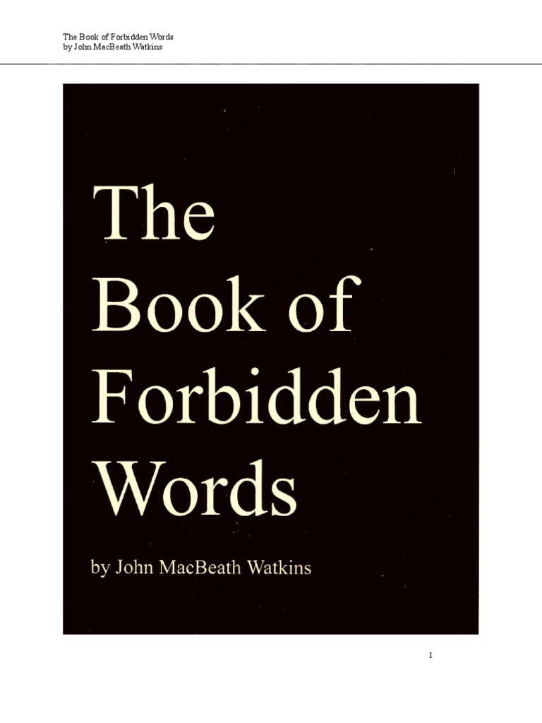 The Book of Forbidden Words | PDF | Books | Mind