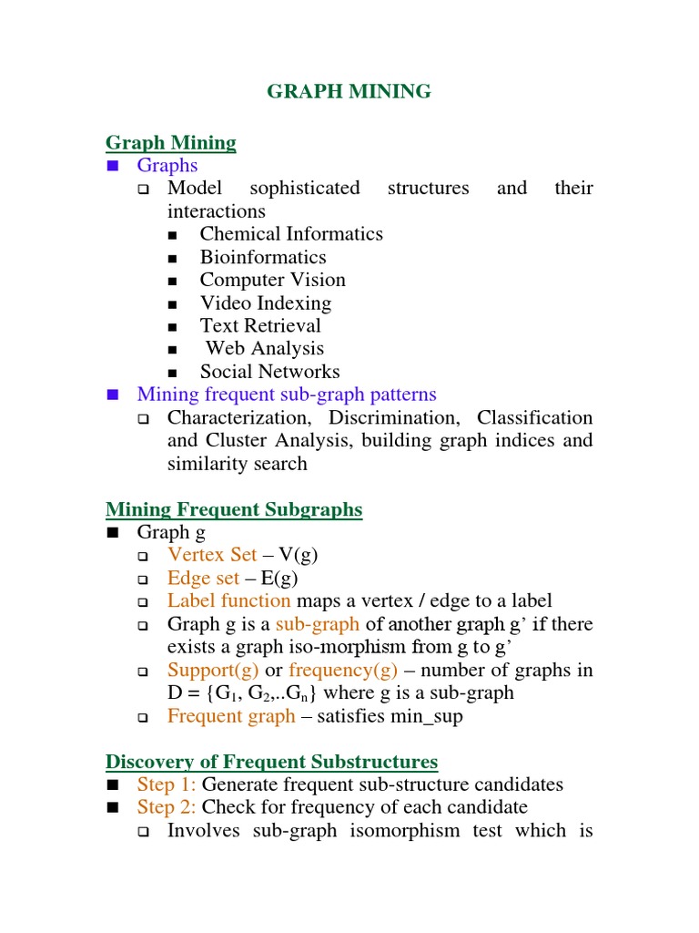 Data Mining-Graph Mining | PDF | Vertex (Graph Theory) | Cluster Analysis