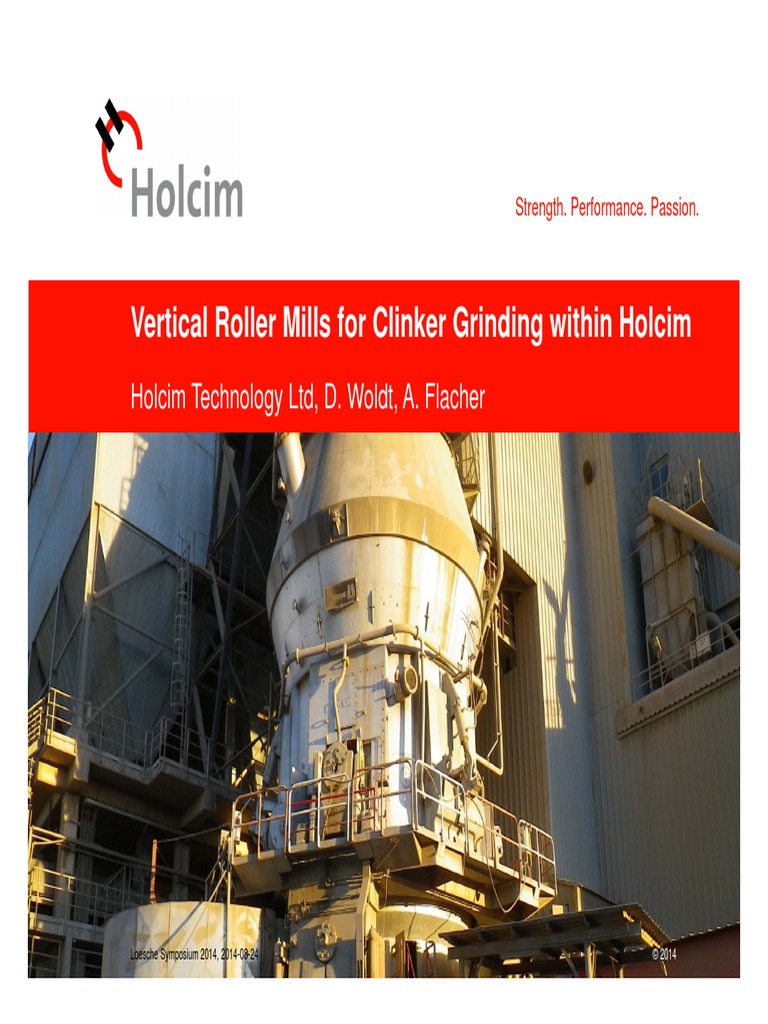 06 Flacher Holcim Vertical Roller Mills For Clinker Grinding With ...