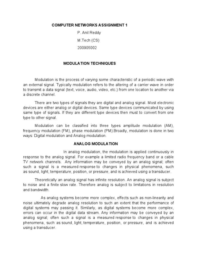 Computer Networks Assignment 1 | PDF | Computers