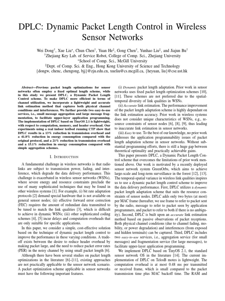 DPLC PDF | PDF | Transmission Control Protocol | Network Packet