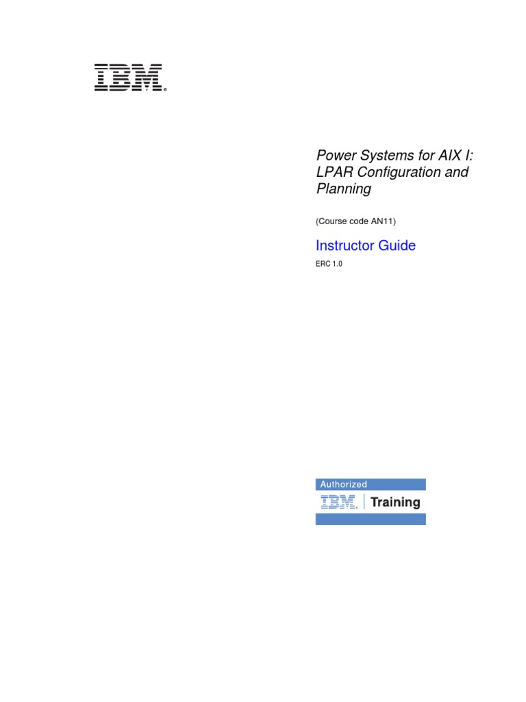 AIX 6 I LPAR Configuration and Planning - AN11-IB | PDF | Graphical ...