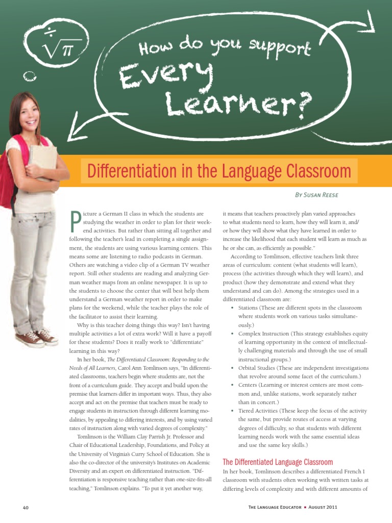 Differentiated Instruction in Language Classrooms | PDF ...