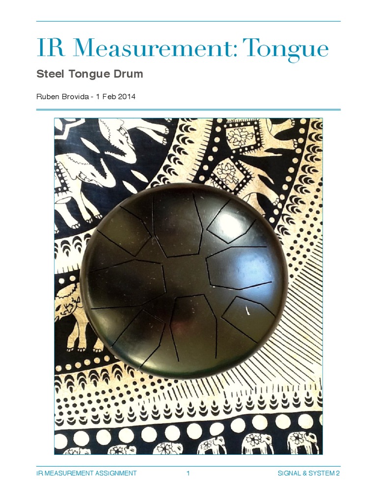 Tank Drum Impulse Response | PDF | Physical Phenomena | Oscillation
