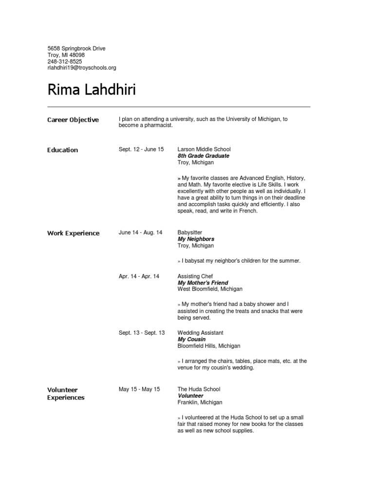 Interview Resume | PDF