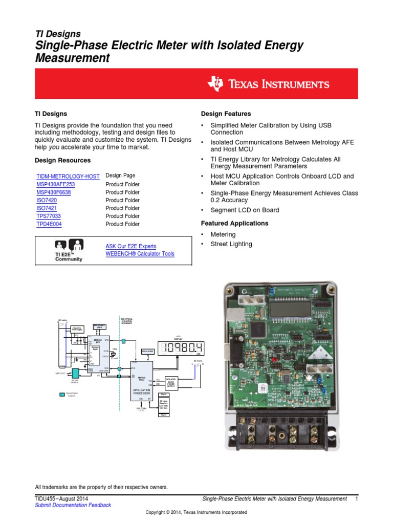 1ph Energy Measurements | Download Free PDF | Power Supply | Ac Power