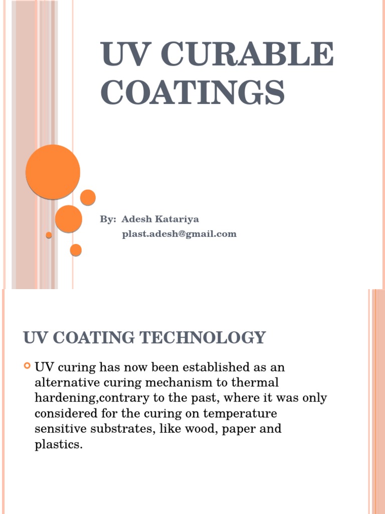 UV Curing | PDF | Photochemistry | Electromagnetic Radiation