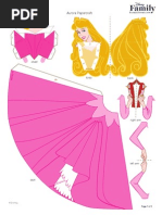 Disney Frozen Anna Papercraft Craft Printable 0913 | PDF | Clothing ...