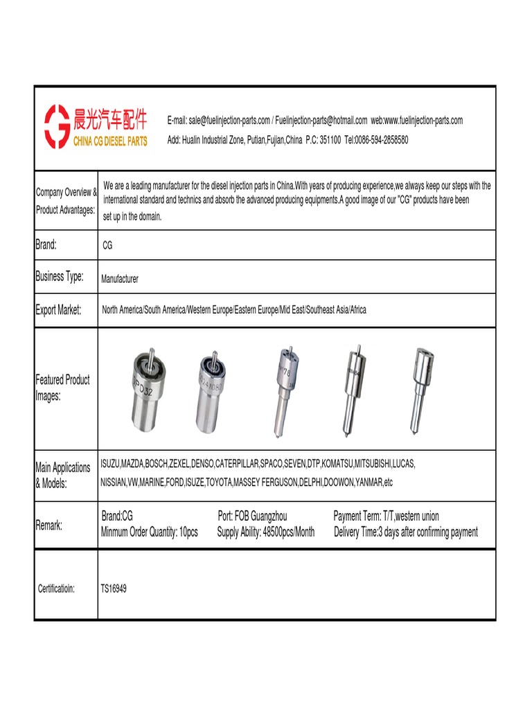 Delphi Nozzles | PDF | Fuel Injection | Vehicles