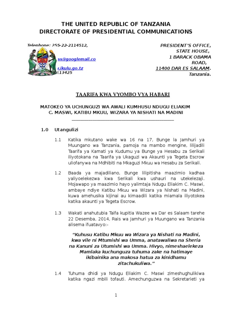 Press Release - Maswi | PDF