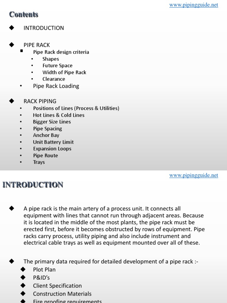Pipe Rack & Rack Piping | PDF | Thermal Expansion | Pipe (Fluid Conveyance)