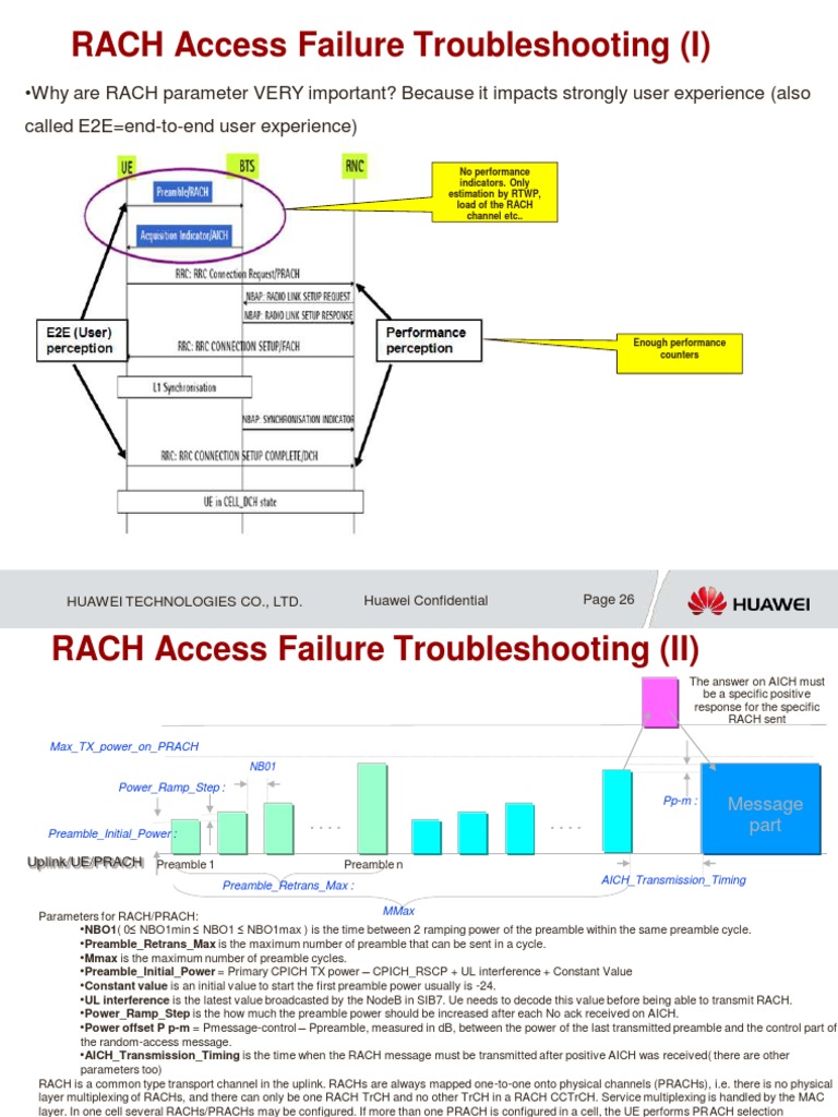 RACH Failure Troubleshooting | PDF | Networks | Telecommunications ...