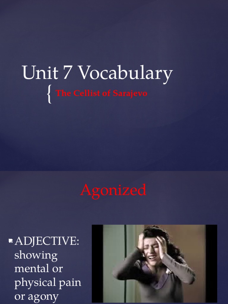 Unit 7 Vocabulary | PDF