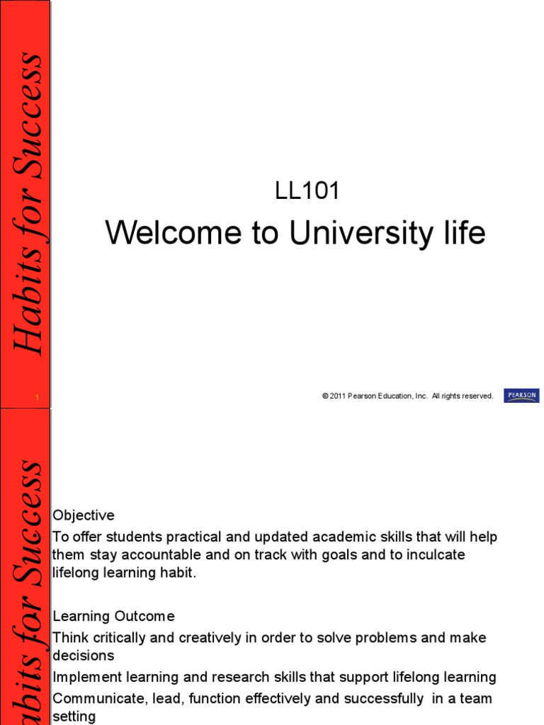 Chapter 1 Habits For Success-Reality Check | Download Free PDF ...