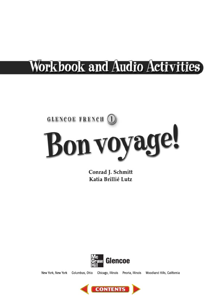 Bon Voyage 1 Workbook | PDF
