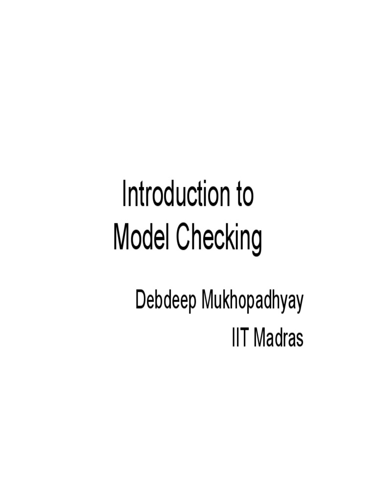 Model Checking in Verification | PDF | Formal Verification ...