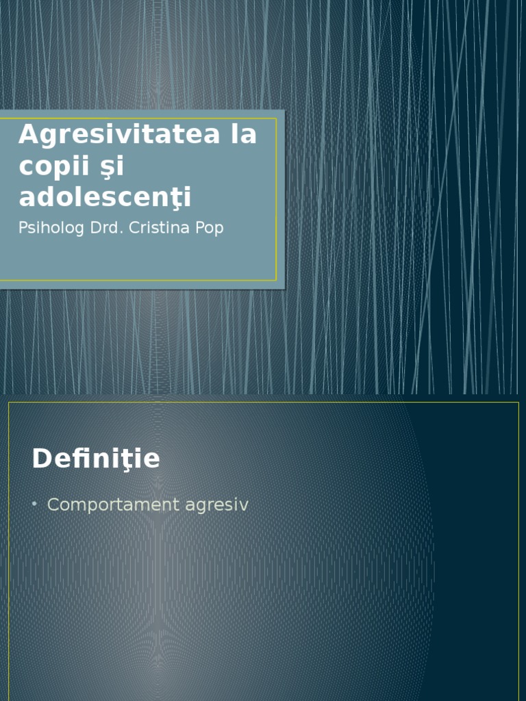 Agresivitate | PDF