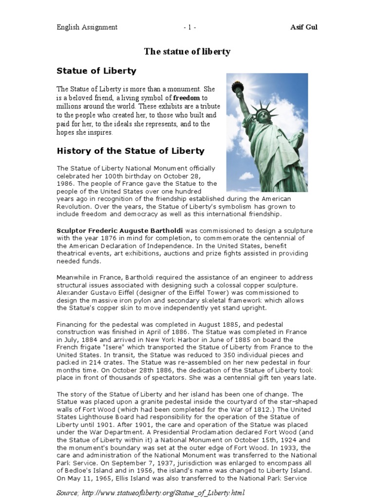 The Statue of Liberty | PDF | Social Science | Art