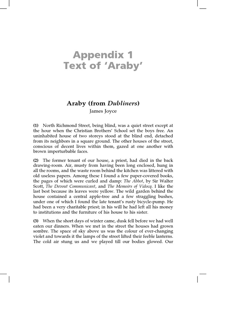 Araby | PDF | Poetry | Science