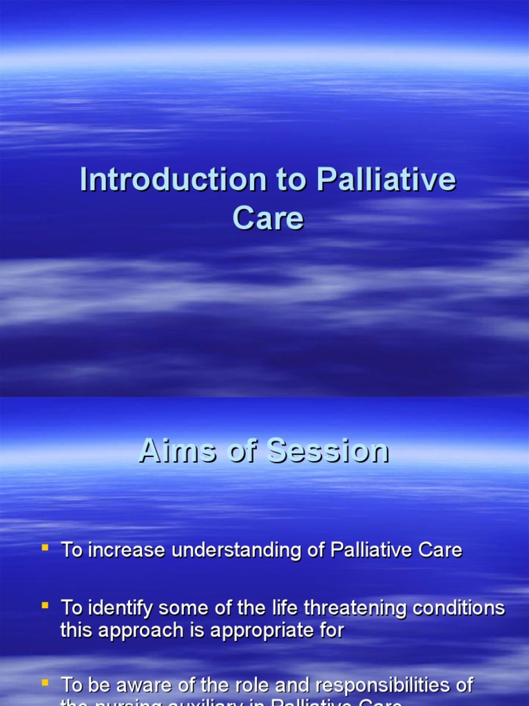 1.2 Introduction To Palliative Care | PDF | Palliative Care | Health ...