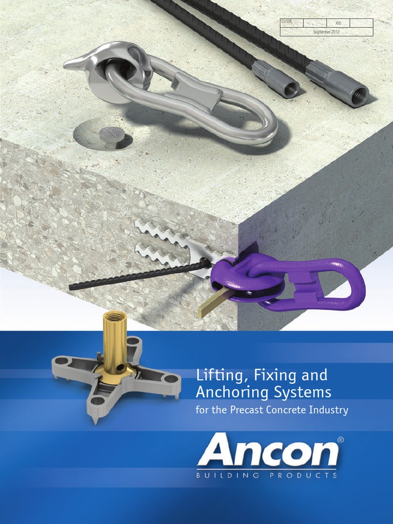 Concrete Lifting Fixing Anchoring Systems | PDF | Precast Concrete ...