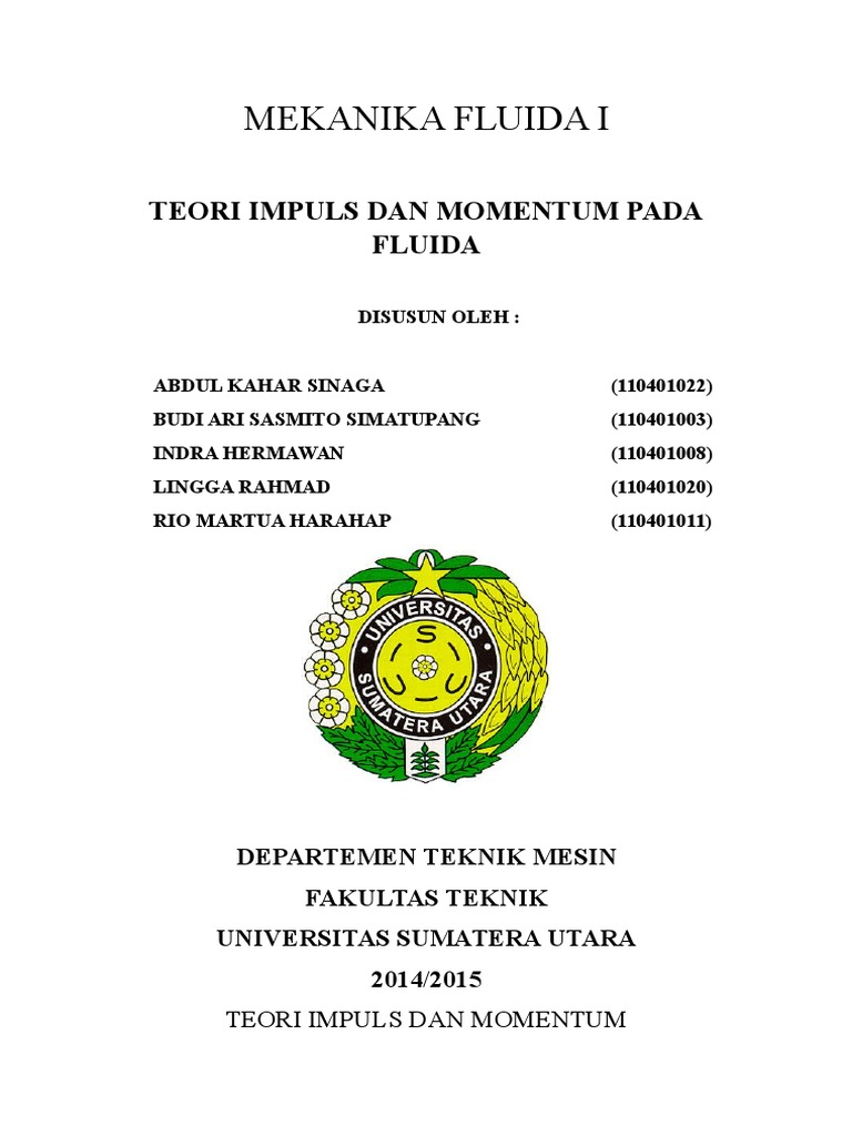 Teori Impuls Dan Momentum (Mekanika Fluida) | PDF