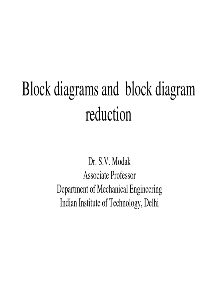 Block Diagram Reduction | PDF | Technology & Engineering