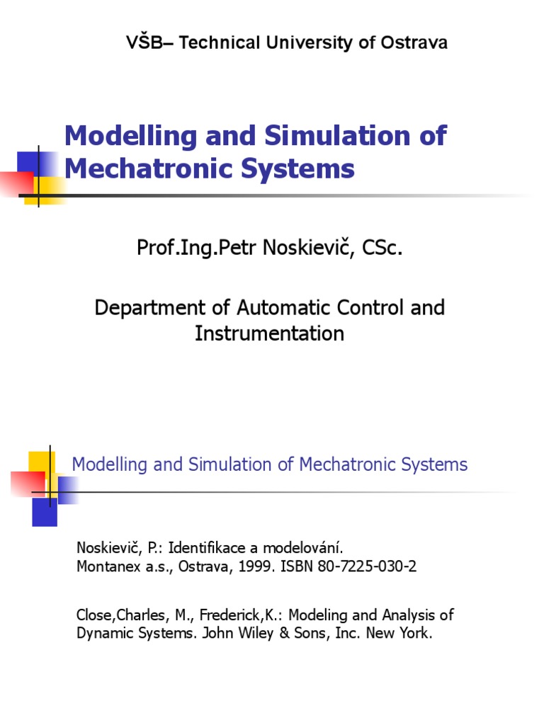 Modelling and Simulation of Mechatronic Systems | PDF | Mathematical ...