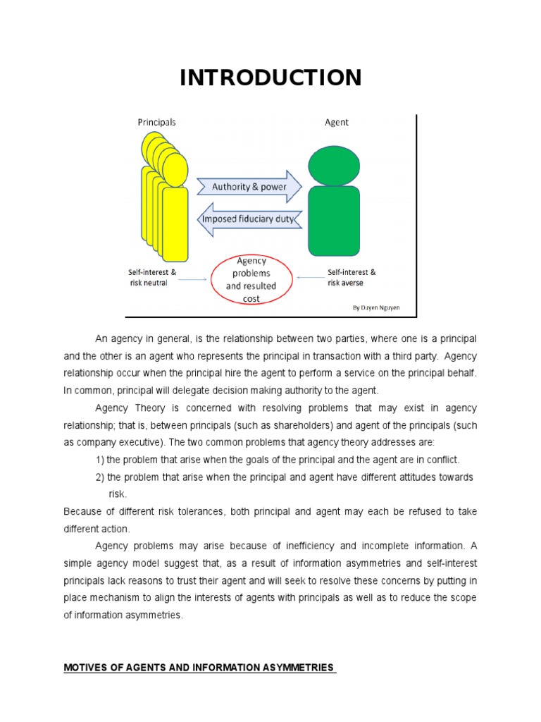 Agency Theory | Law Of Agency | Incentive