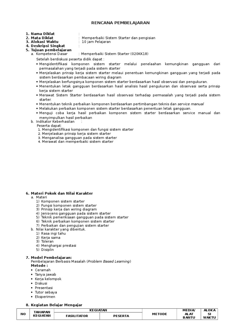 Download Contoh Rpp Problem Based Learning Lengkap Rpp Pbl Kelas 6 - Riset