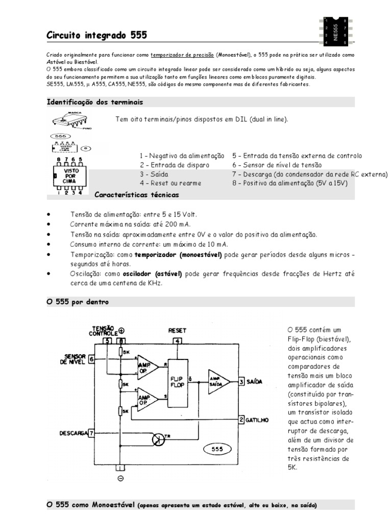 Circuito Integrado 555 | PDF