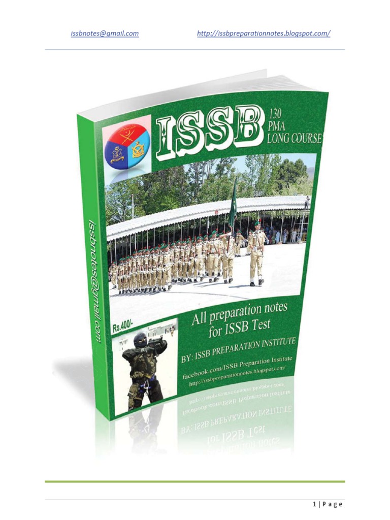 ISSB Prepration Book | PDF | Speed | Test (Assessment)