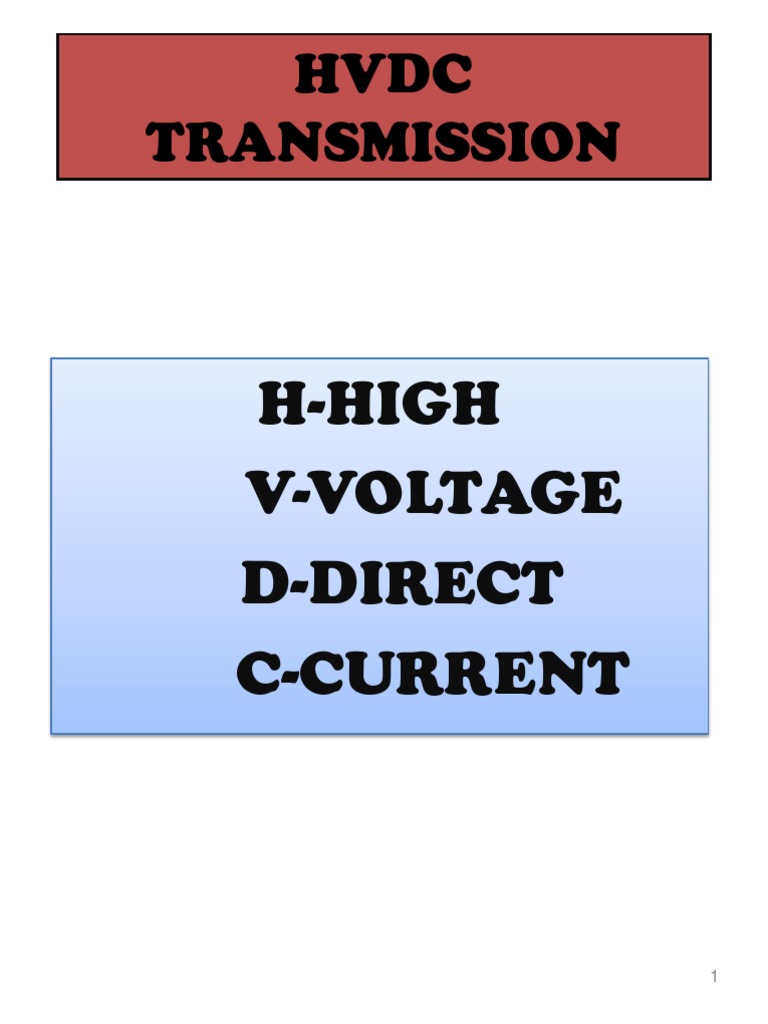 HVDC Terminal Station | PDF | High Voltage Direct Current | Alternating ...
