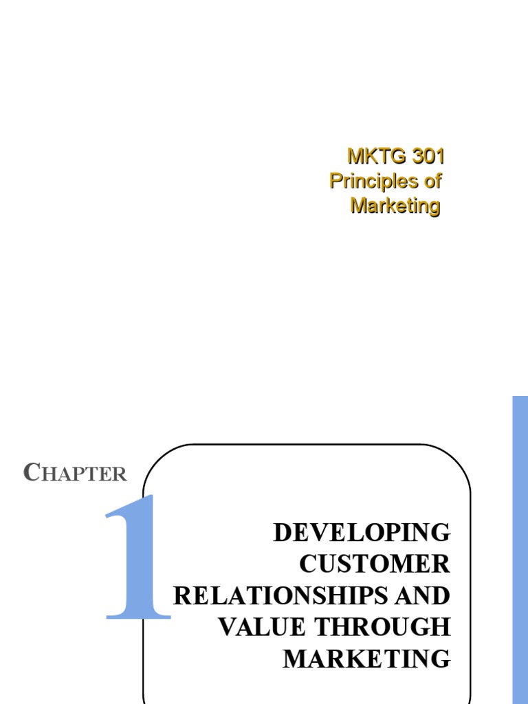 MKTG 301 Principles of Marketing | PDF | Sales | Marketing