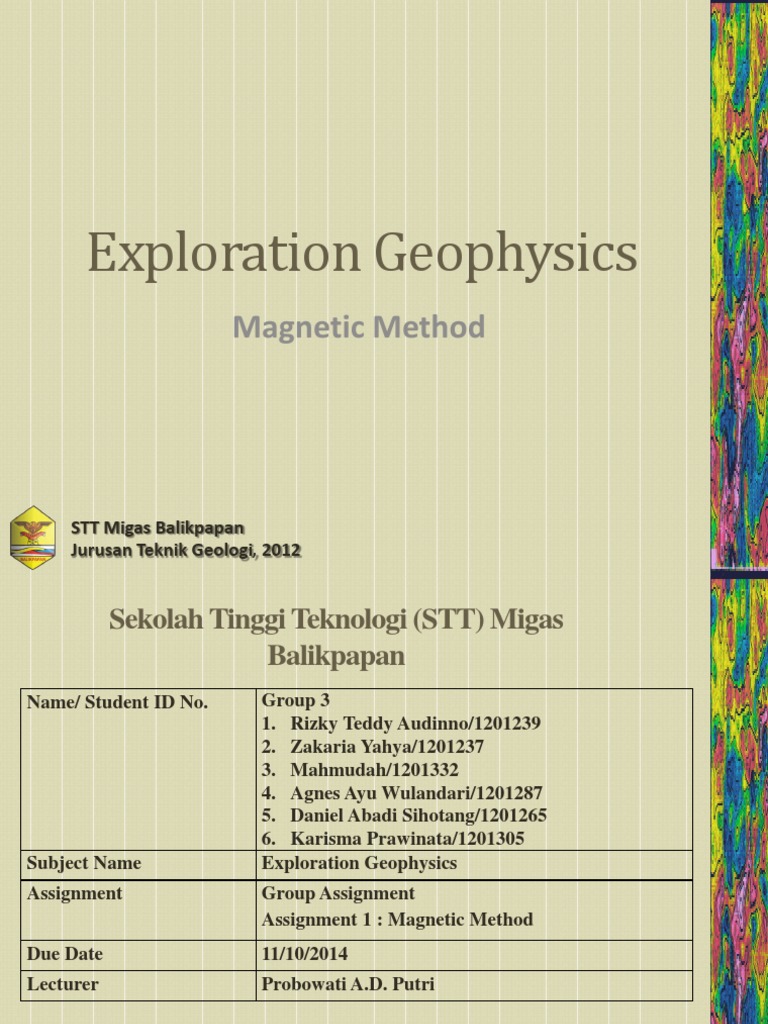 Metode Magnetik Geofisika STT Migas | PDF