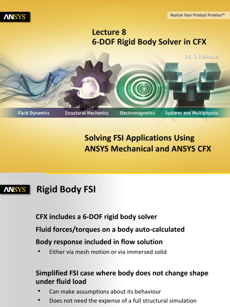 CFX Fsi 6dof | PDF | Rotation | Cartesian Coordinate System