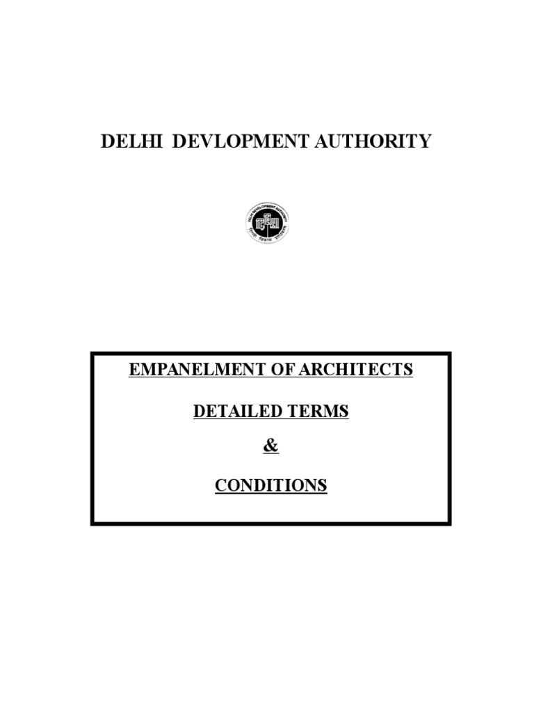 Dda Empanelment | PDF | Architect | Business