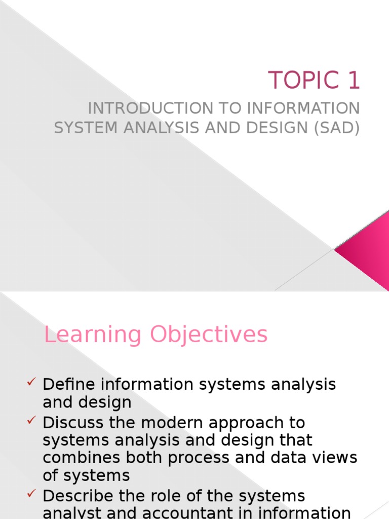 Role of The Accountant in SAD | PDF | Software Development Process | System