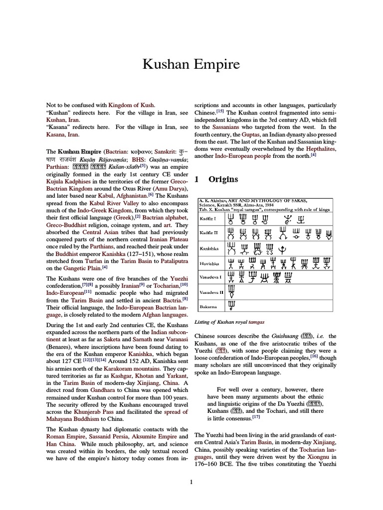 Overview of the Kushan Empire | PDF | Religion And Belief