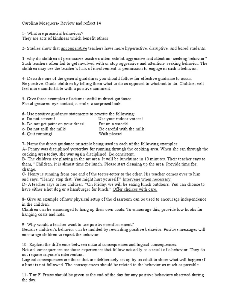 Cda - Review and Reflect 14 | PDF | Reinforcement | Behavior