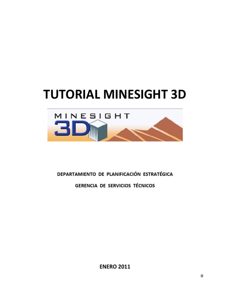 Tutorial Minesight | PDF | Archivo de computadora | Programa de computadora